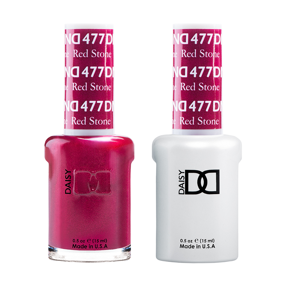 477 - DND Duo Gel-Red Stone - HCJ Nails Supply