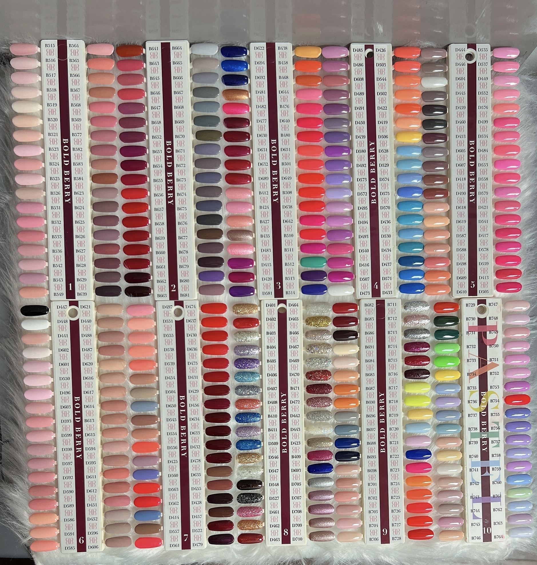 Complete gel chart 11 (36 bottle gel 15ml) - HCJ Nails Supply